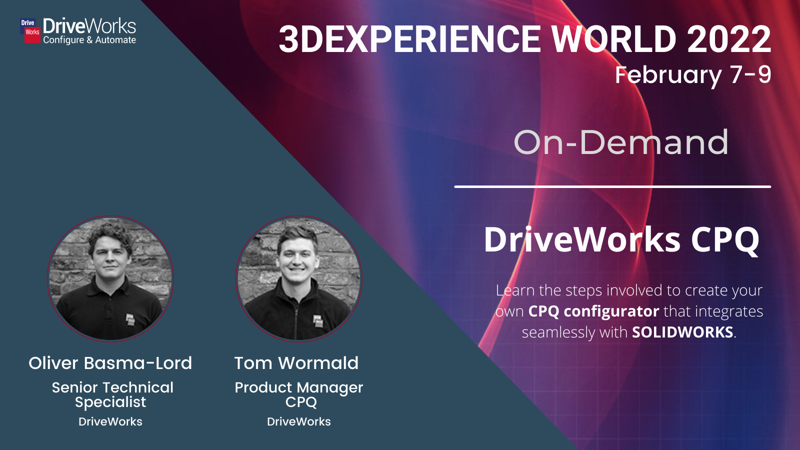 3DEXPERIENCE World 2022 - Now a Fully Virtual Event - DriveWorks