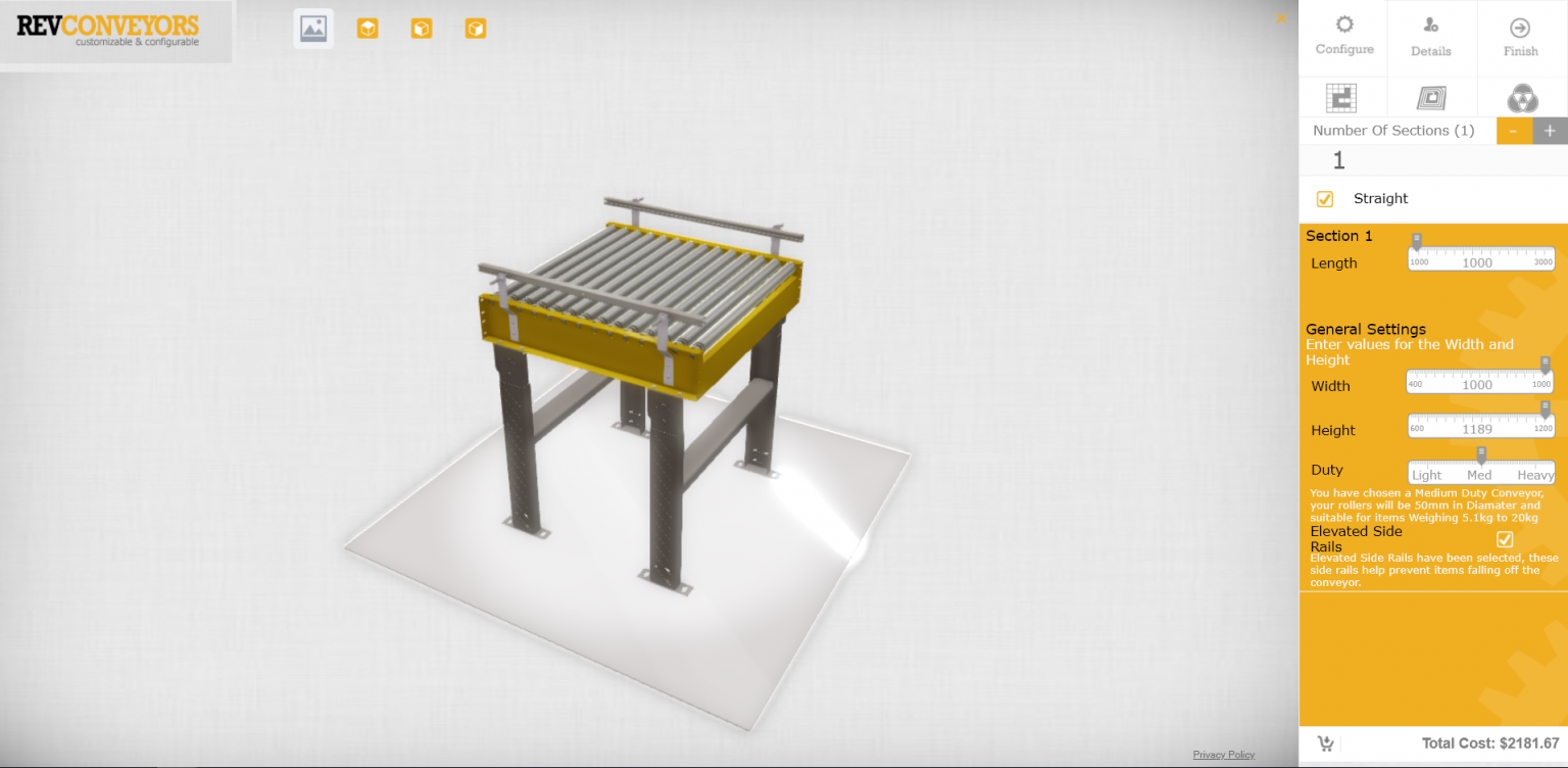 Custom Conveyor Configurator – DriveWorks Pro Example - DriveWorks
