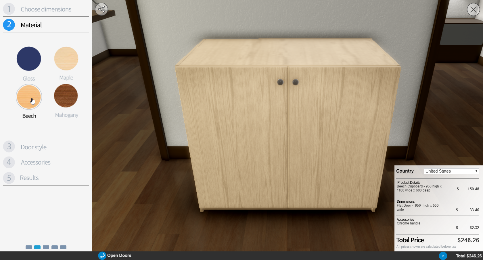 Custom Furniture Configurator - DriveWorks Pro Example - DriveWorks