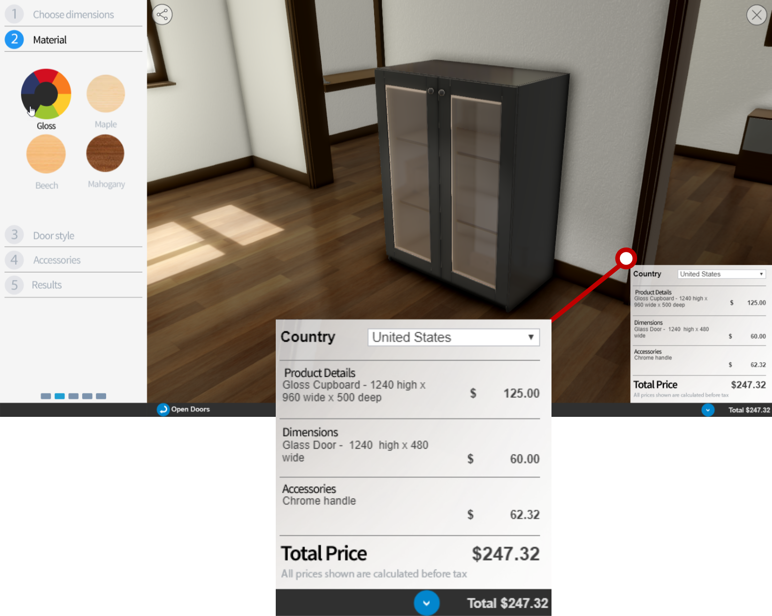 Custom Furniture Configurator - DriveWorks Pro Example - DriveWorks