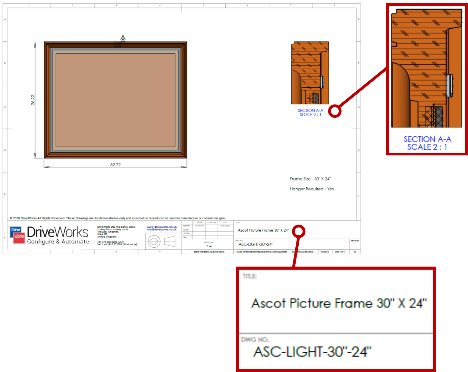 Configure a Picture Frame with DriveWorks Pro - DriveWorks
