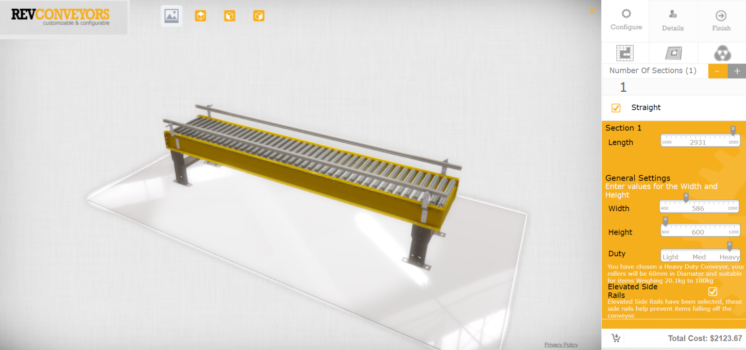 Custom Conveyor Configurator – DriveWorks Pro Example - DriveWorks