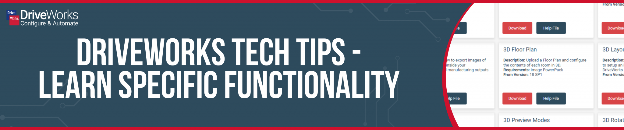 Learn About Specific DriveWorks Functionality with Our Tech Tips ...
